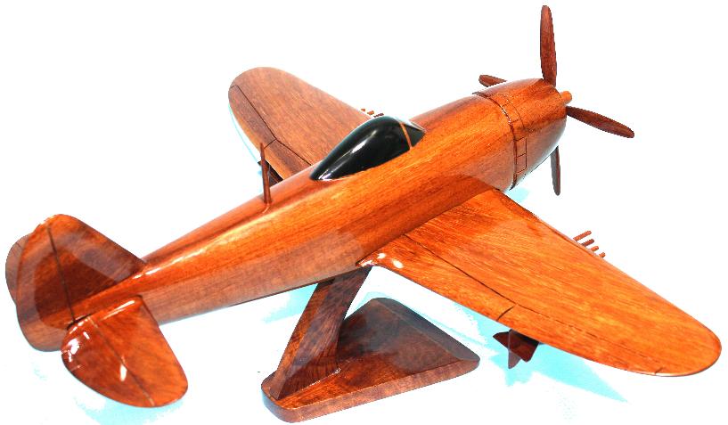 P-47 Thunderbolt Wooden airplane Model Mahogany aircraft, desktop ...